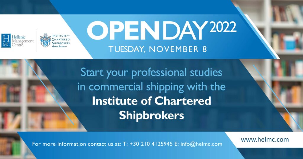 OPEN DAY | ICS Professional Maritime Programme 2023 - Hellenic Management Center - ICS Greek Branch