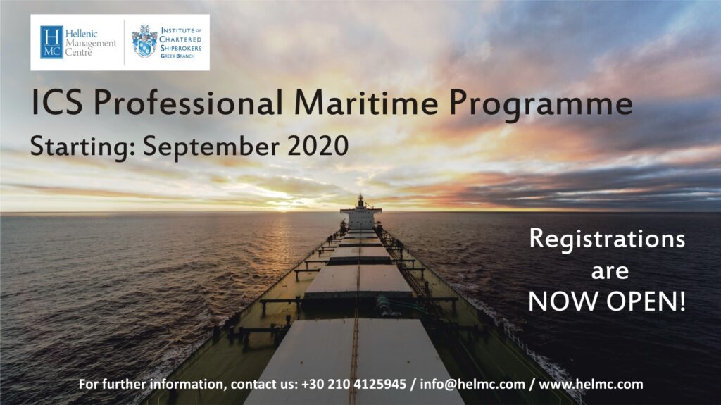 ICS Professional Maritime Programme 2020-2021_REGISTRATIONS ARE NOW OPEN! - Hellenic Management ...