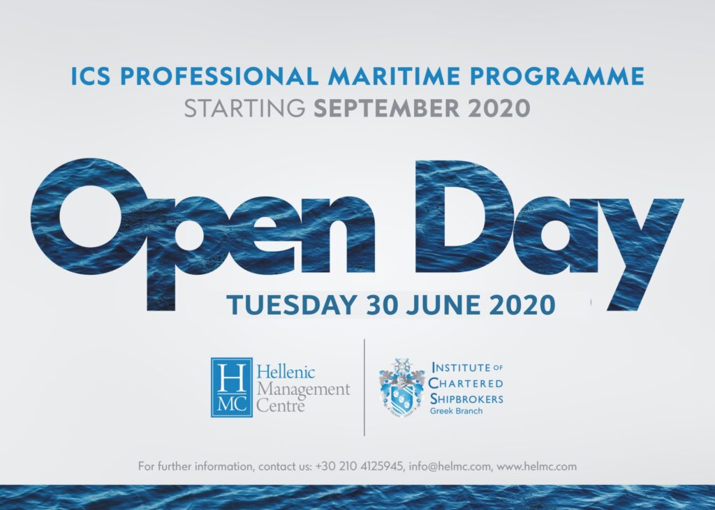 OPEN DAY_ICS Professional Maritime Programme 2020-2021 - Hellenic Management Center - ICS Greek ...